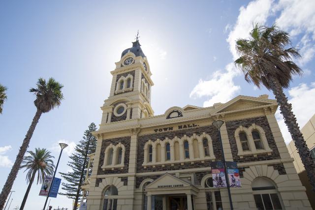 Photo of The front facade of the Town Hall, Glenelg | Free Australian ...